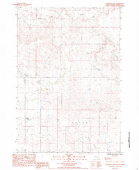 1983 Map of Thompson Lake, Meade County, SD — High-Res | Pastmaps